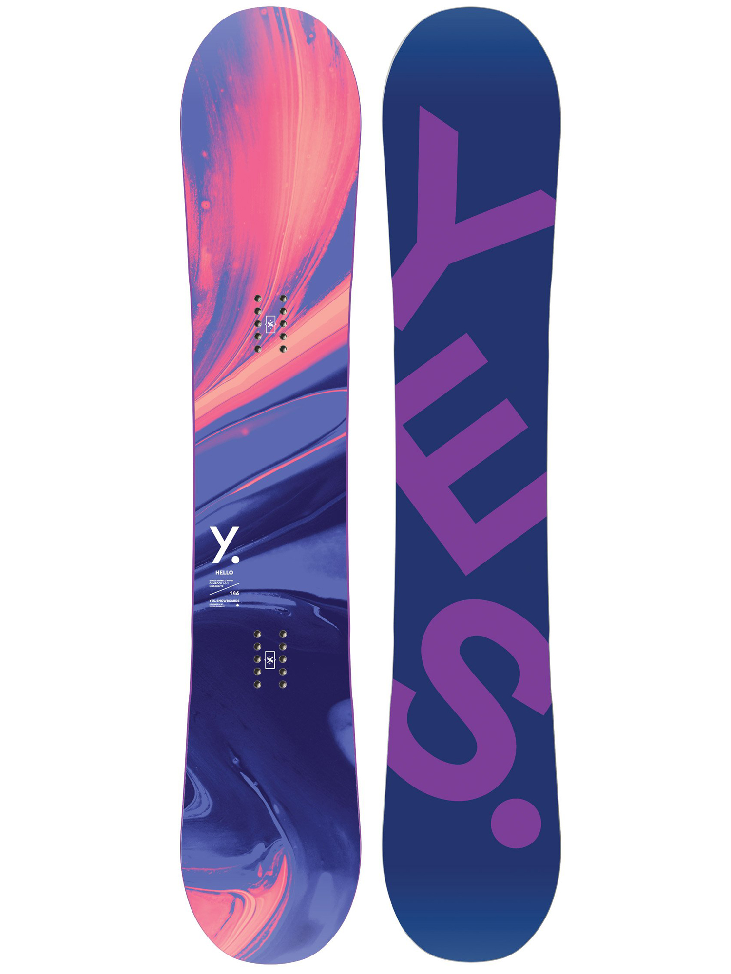 Snowboard Yes Hello Wmn (navy/purple)