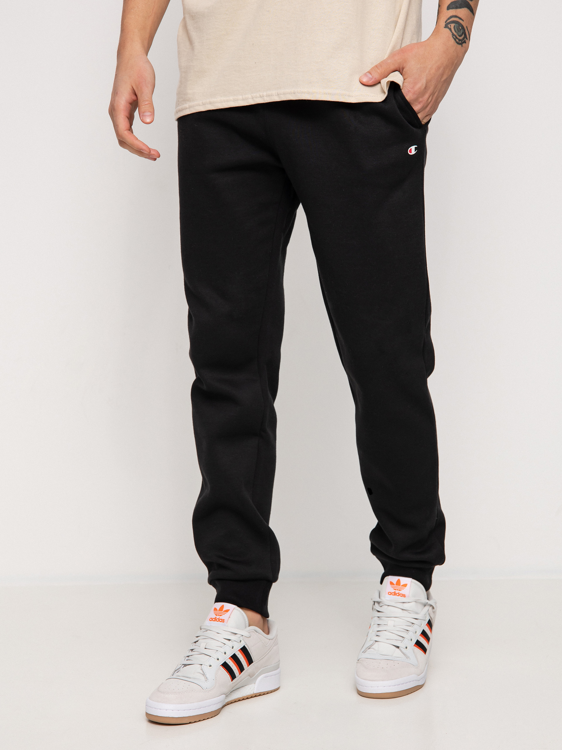 Kalhoty Champion Legacy Rib Cuff Pants 218341 - černá (nbk)