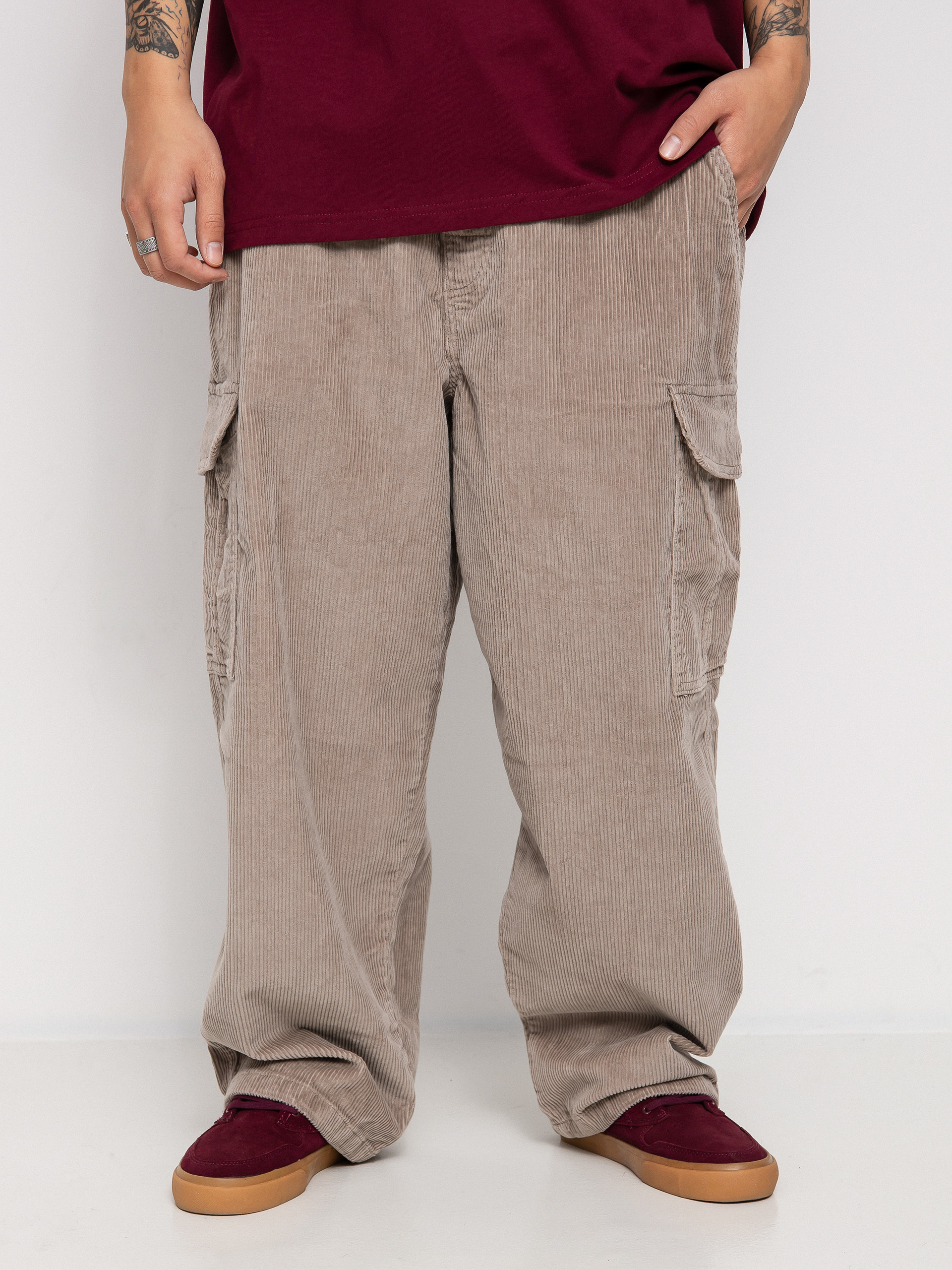 Kalhoty Element Utility Chillin Cord - béžová (fungi)