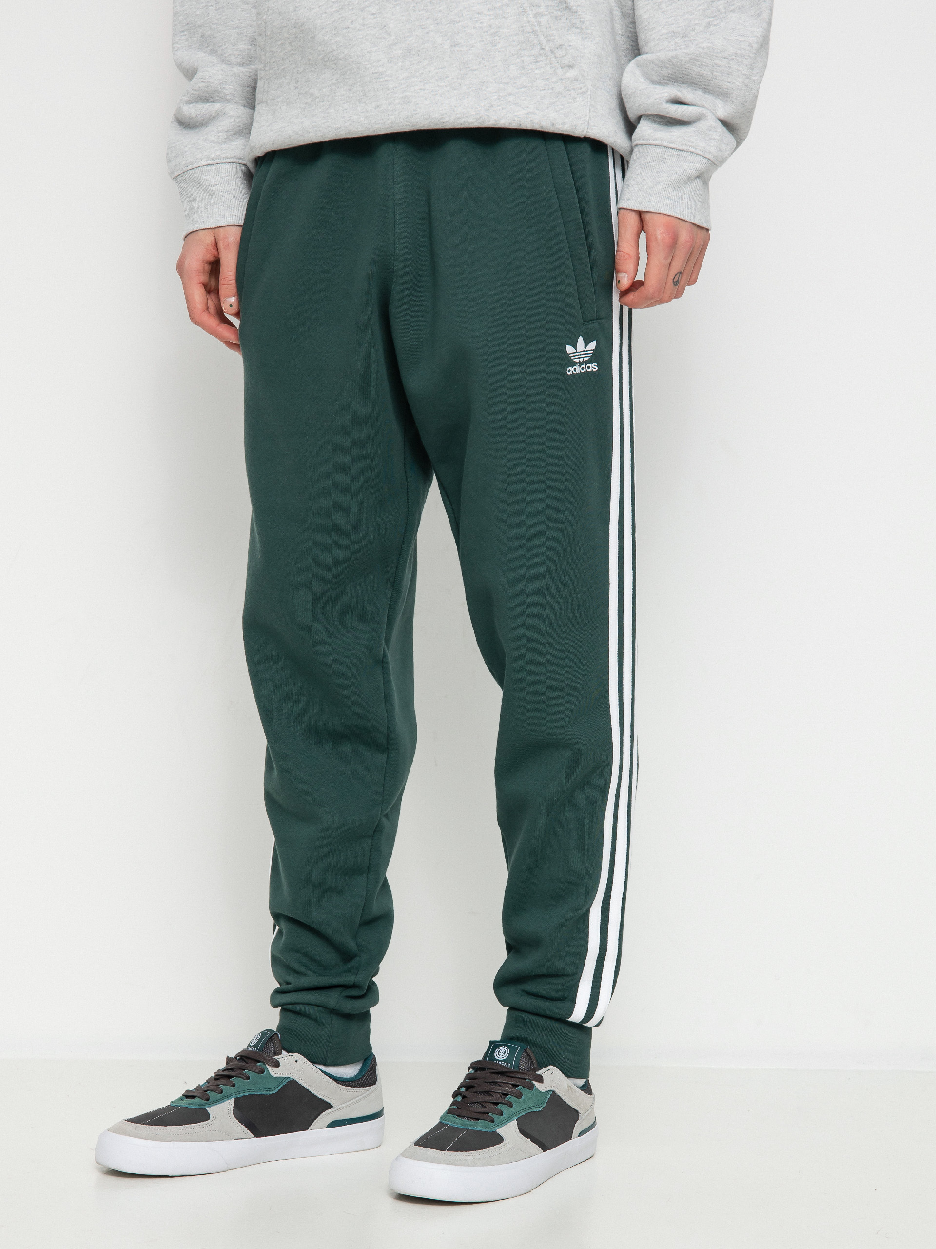 Kalhoty adidas Originals 3 Stripes - zelená (mingre)
