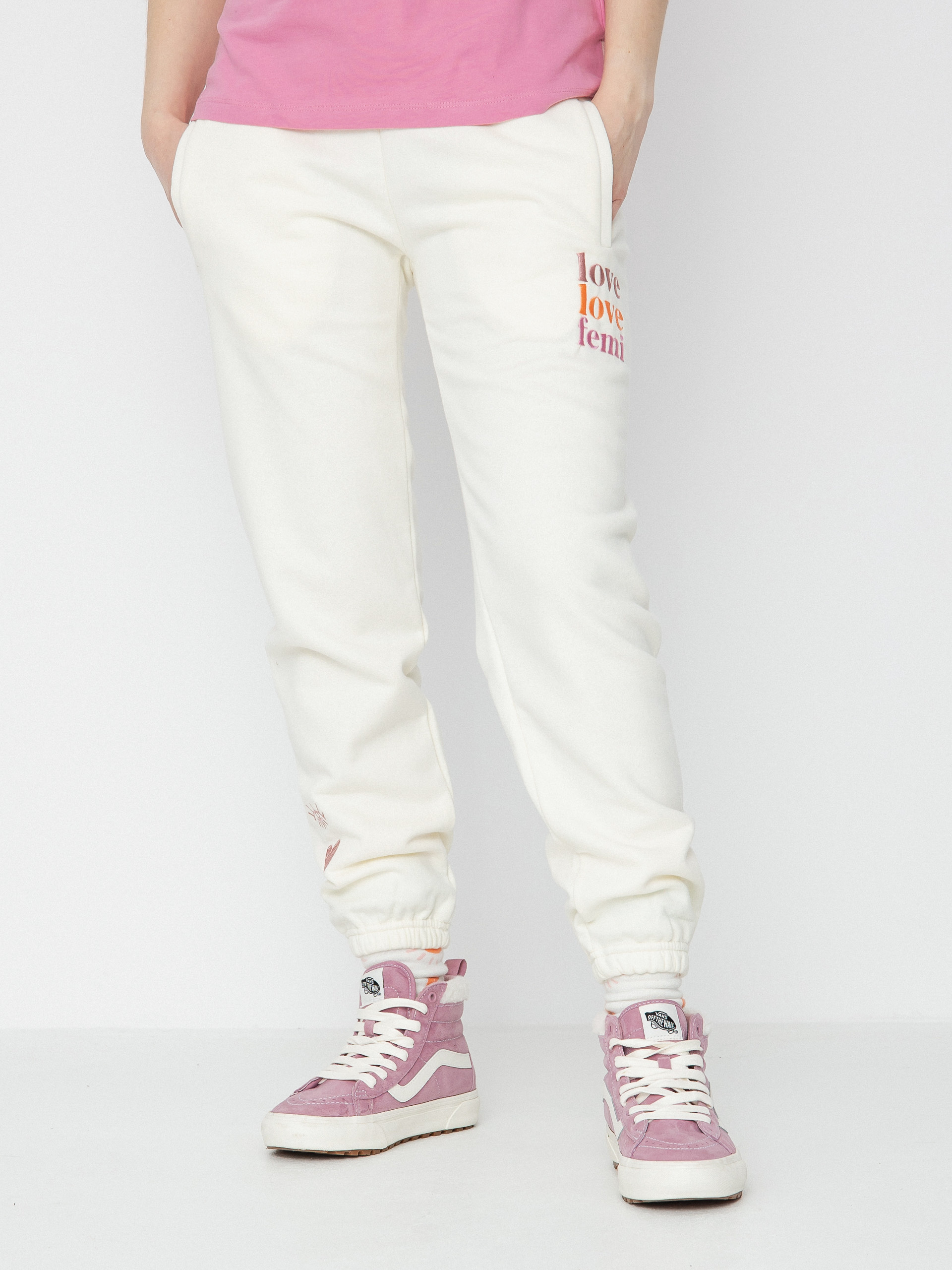 Kalhoty Femi Stories Haruka Wmn - béžová (ecr)