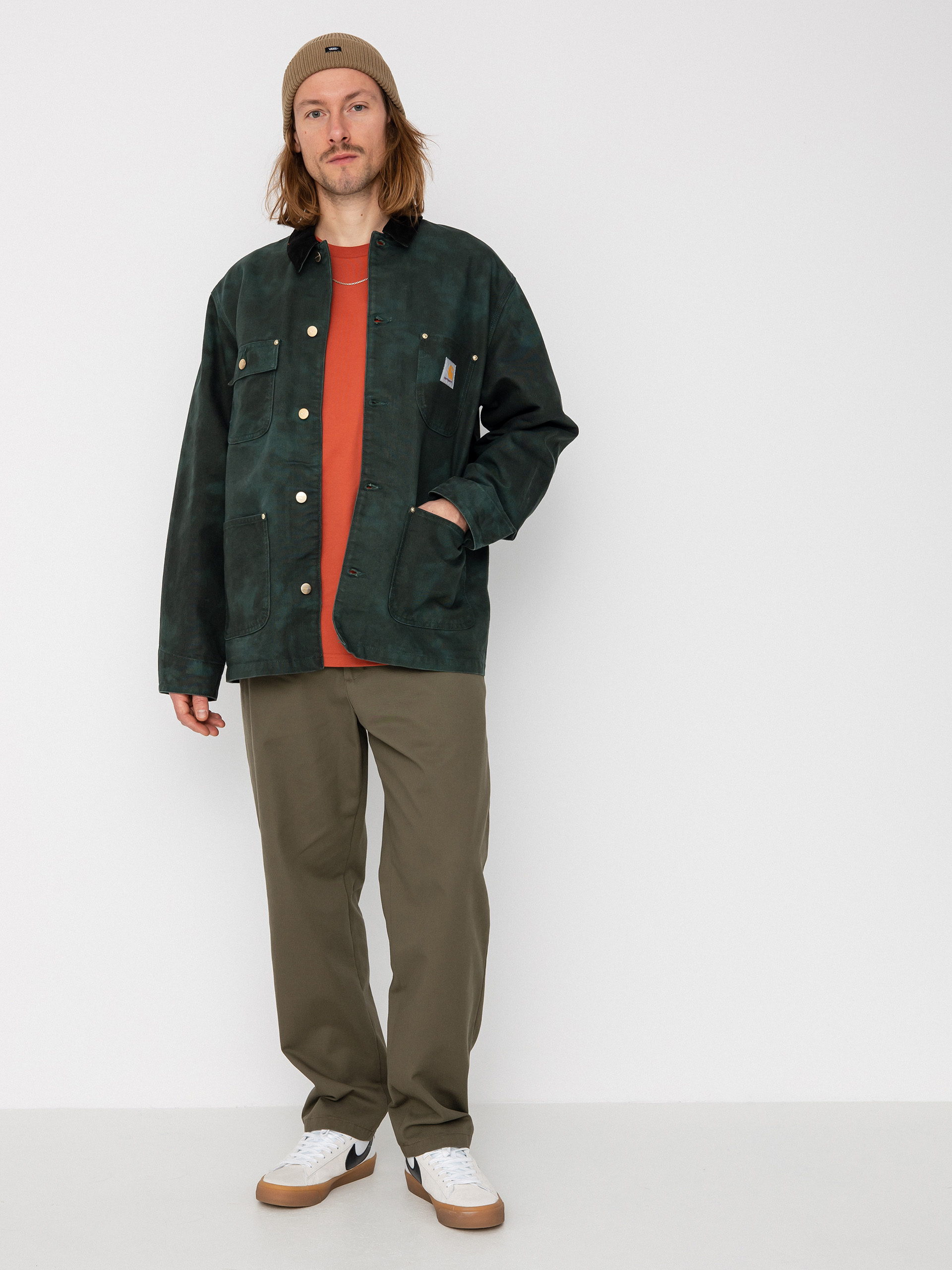Bunda Carhartt WIP OG Chore Chromo - zelená (treehouse chromo/black)