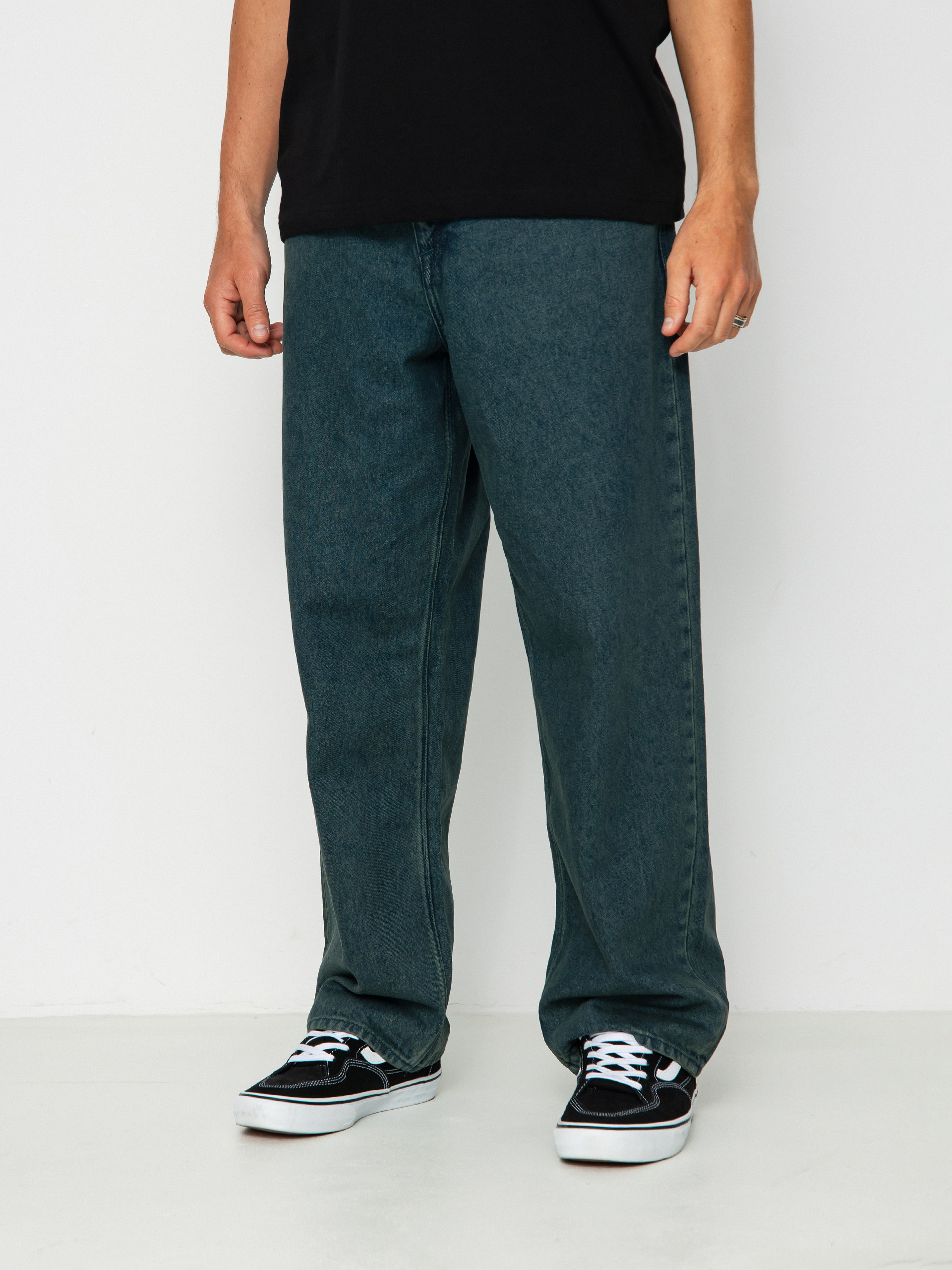Kalhoty Volcom Billow Denim - zelená (ponderosa pine)