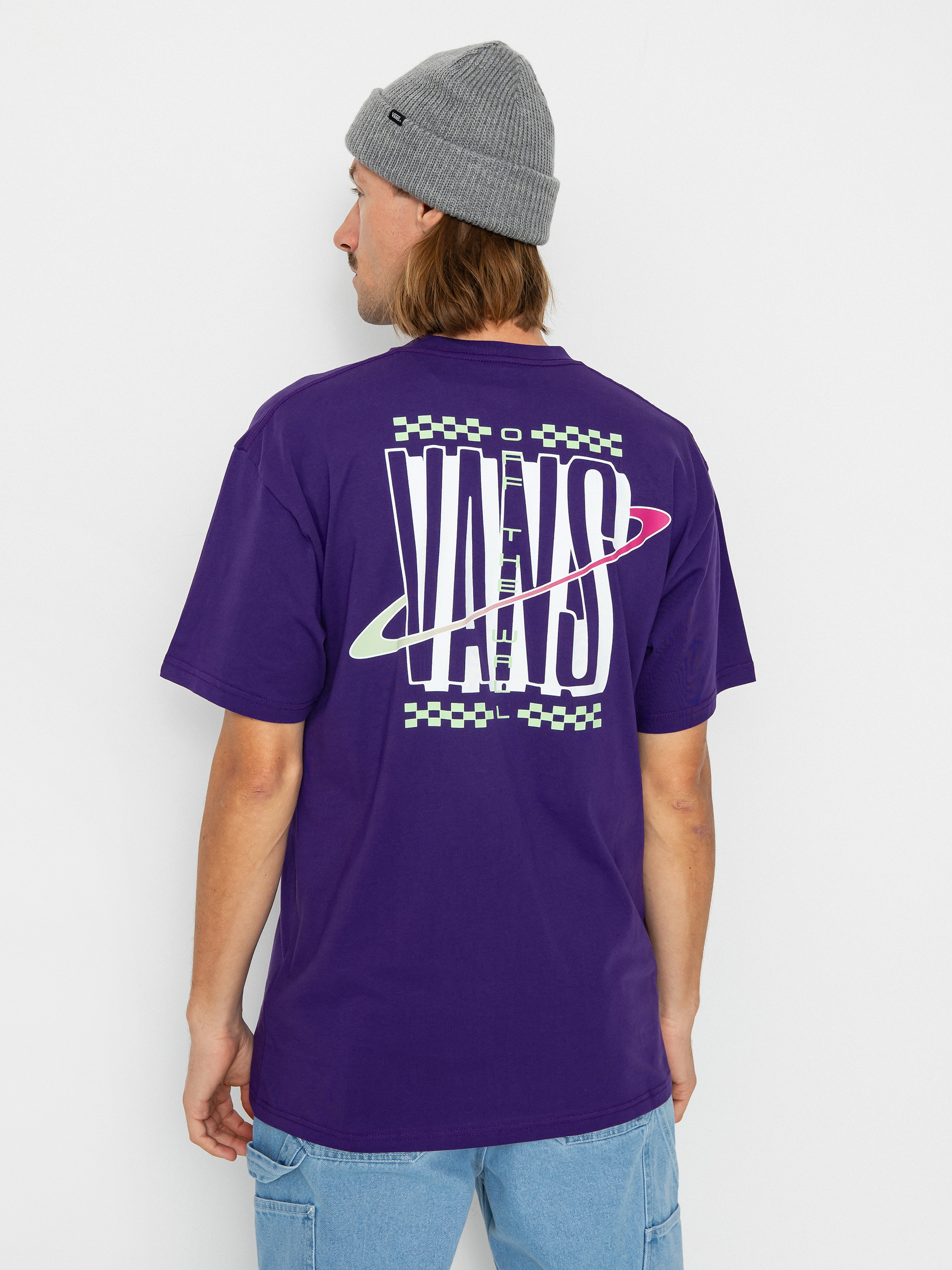 Tričko Vans Ringed Logo - fialová (violet indigo)