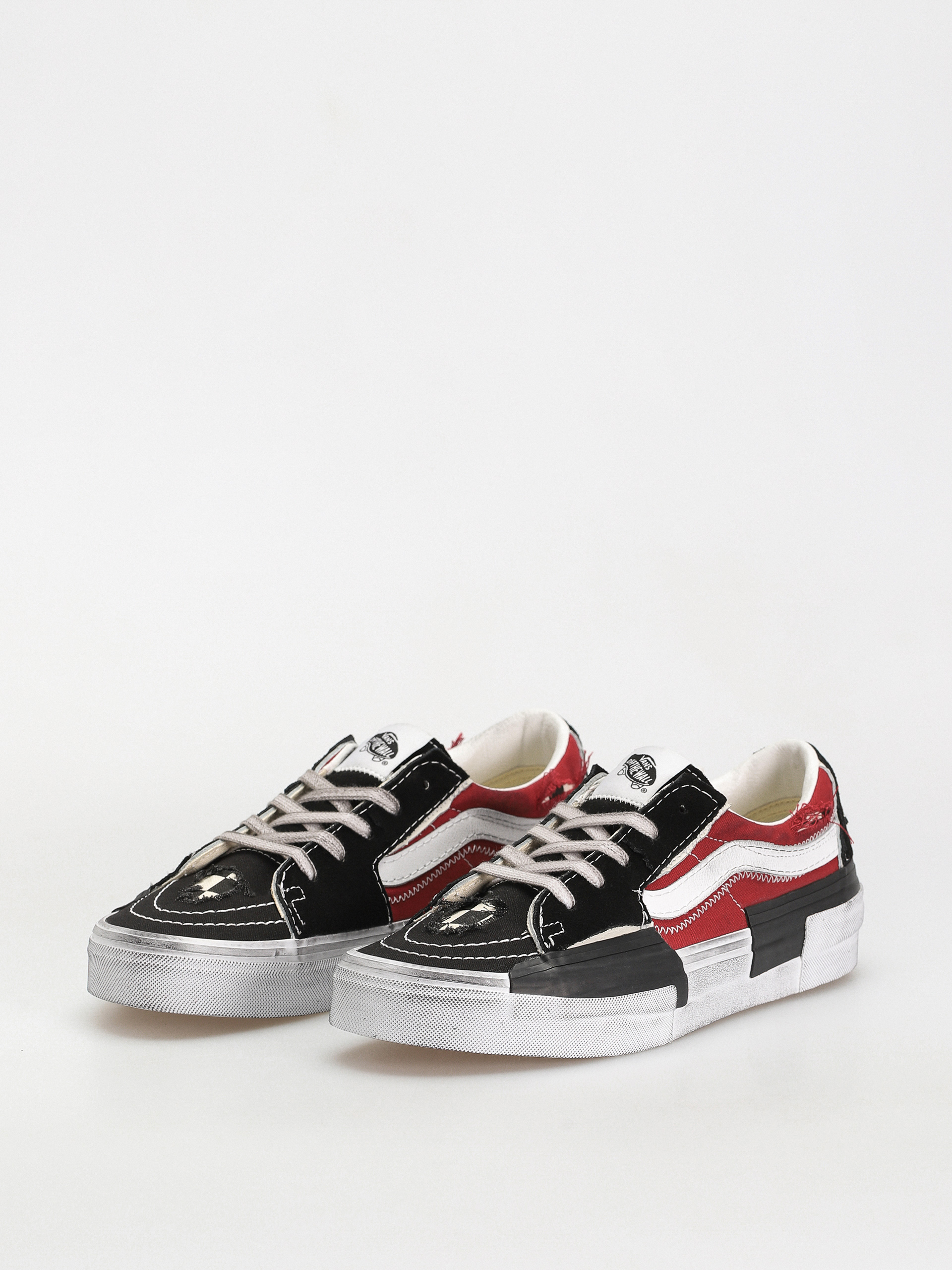 Boty Vans Sk8 Low Reconstruct - černá (stressed check black/red)
