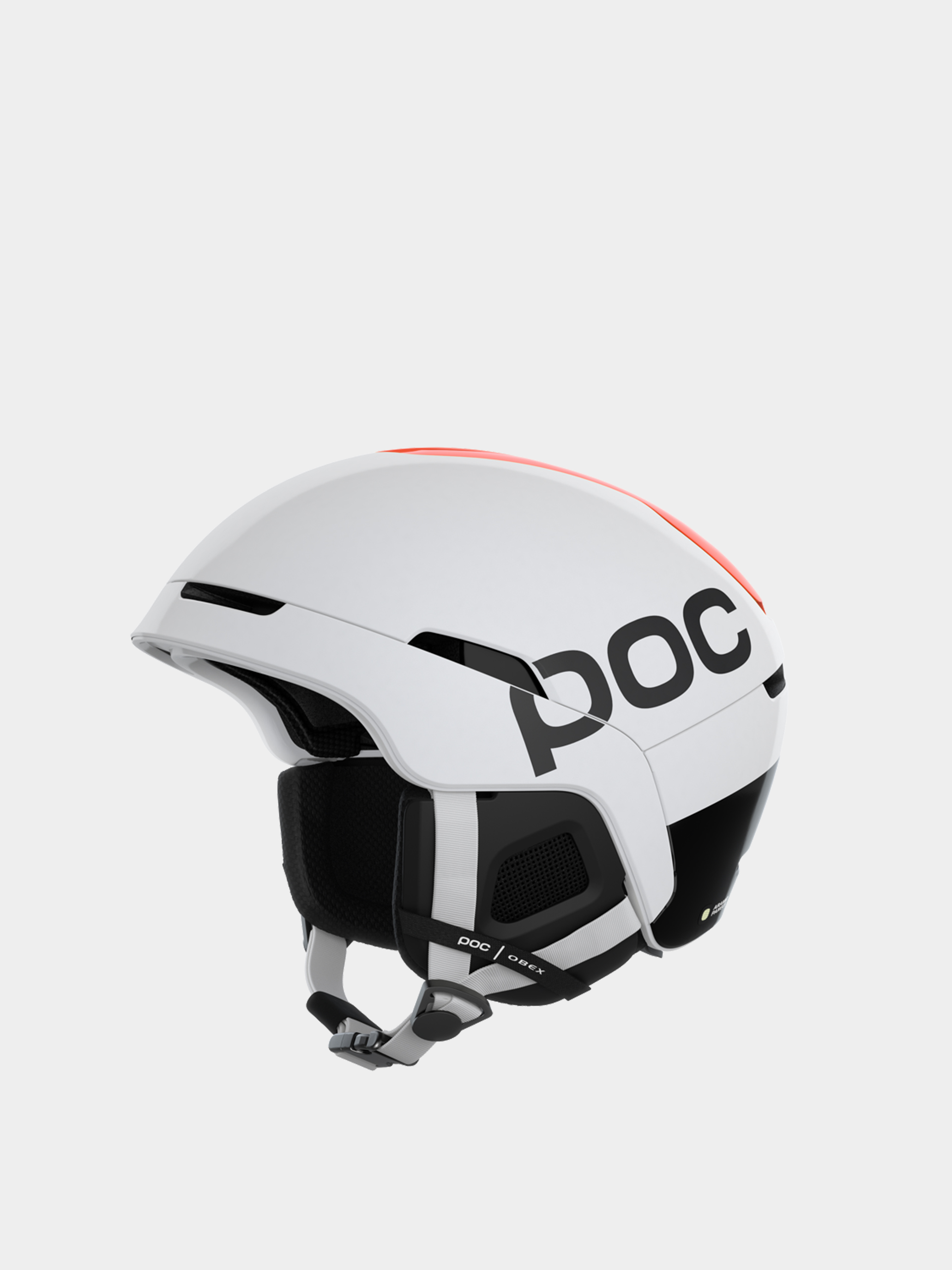 Helma POC Obex BC MIPS - bílá (hydrogen white/fluorescent orange avip)