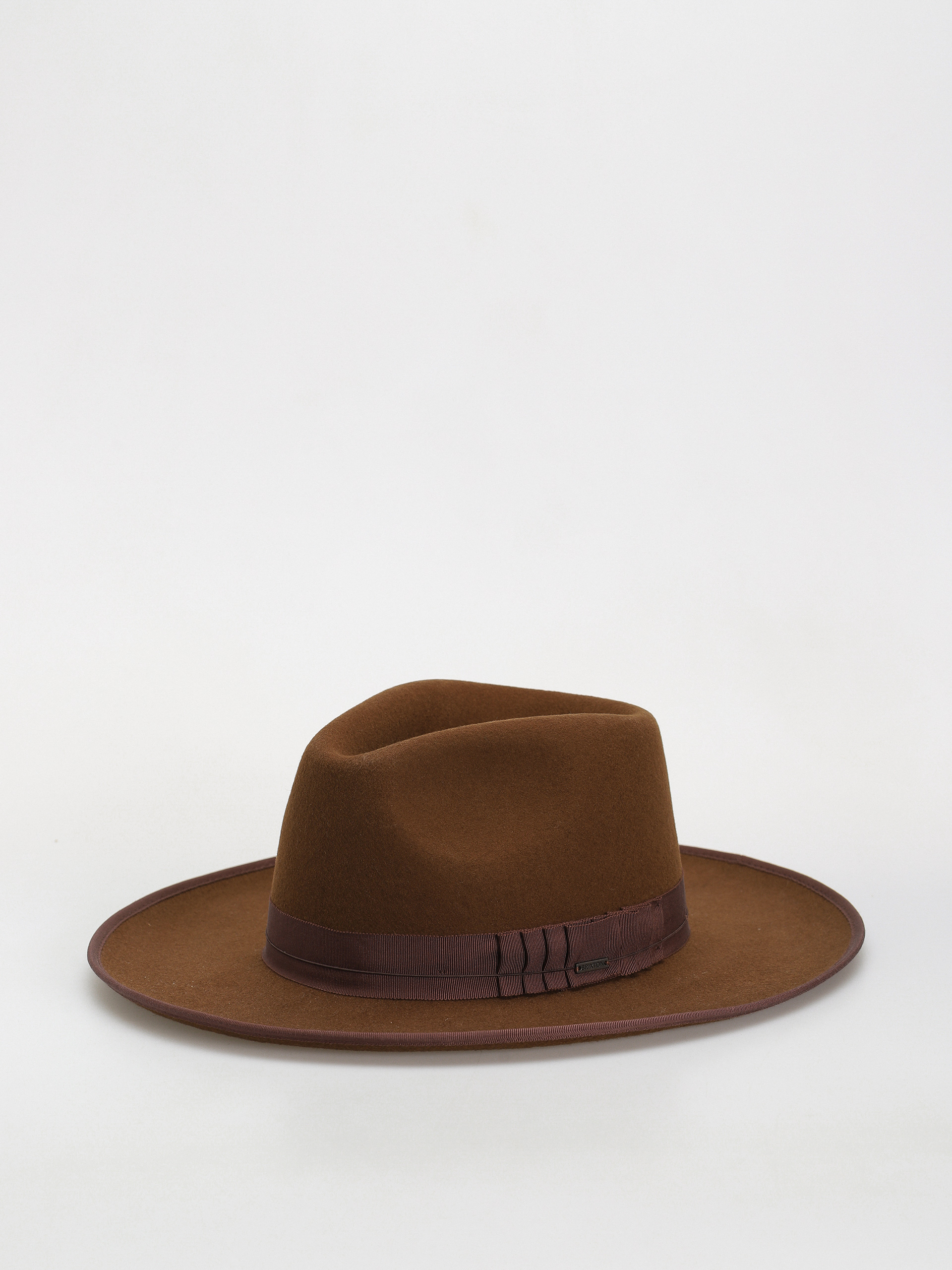 Klobouk Brixton Reno Fedora - hnědá (coffee/coffee)
