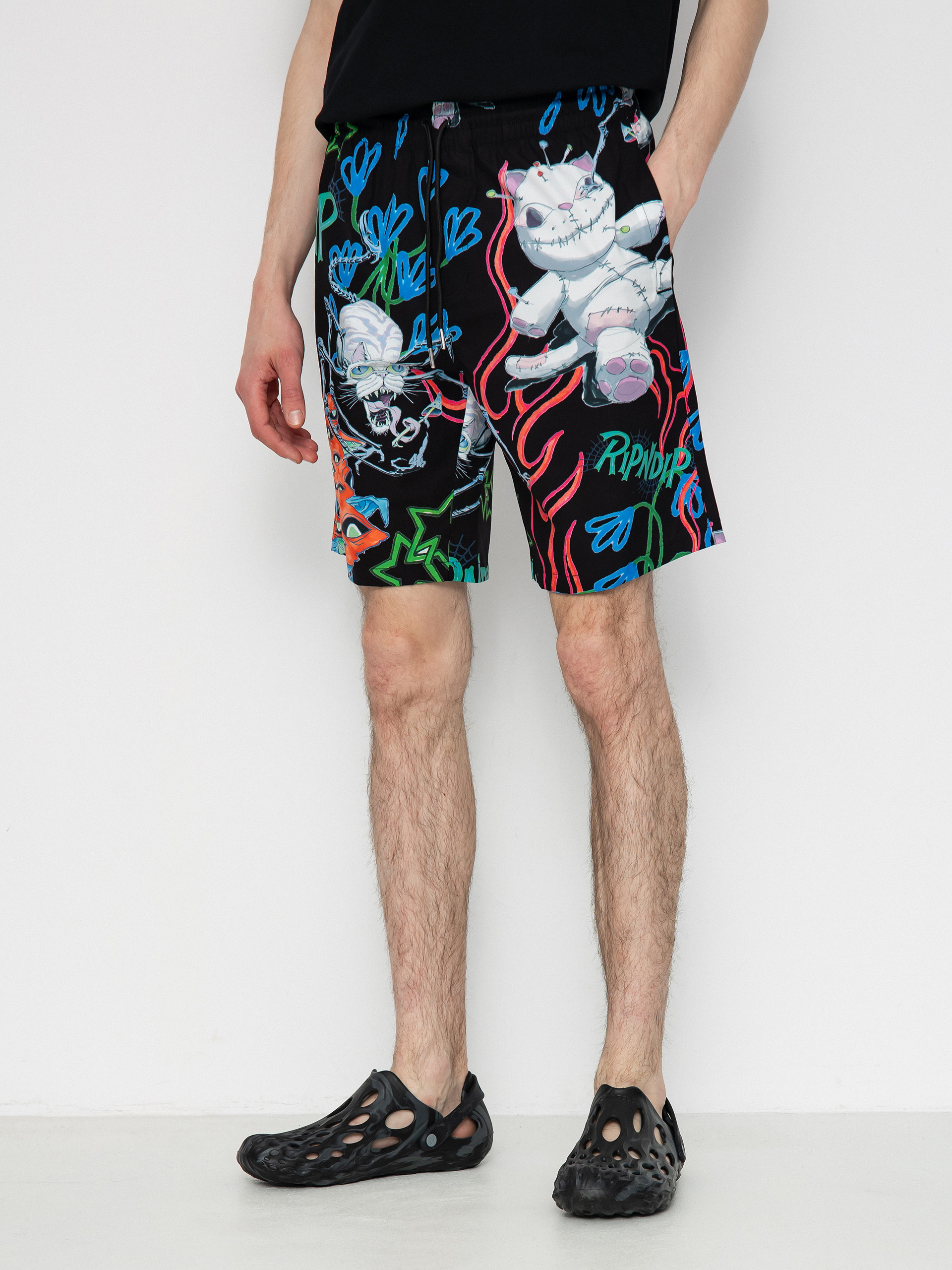 Kraťasy RipNDip Travis Swim - černá (black)