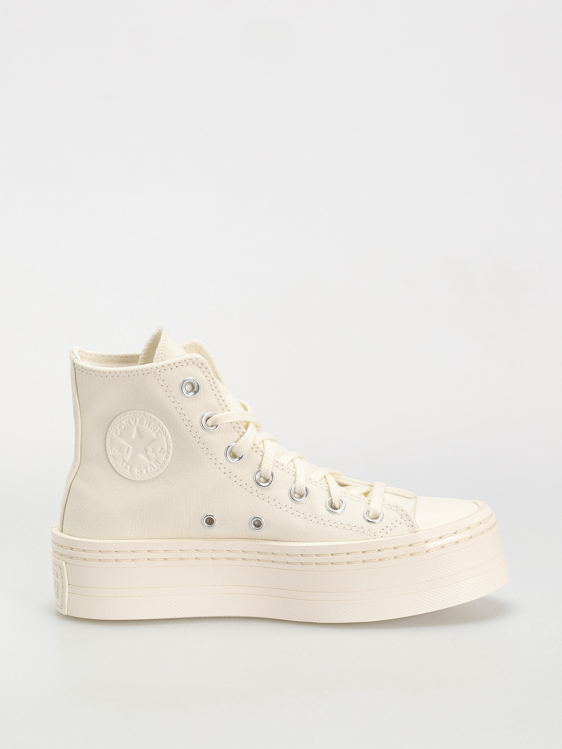 Tenisky Converse Chuck Taylor All Star Modern Lift Hi Wmn - bílá (khaki ...