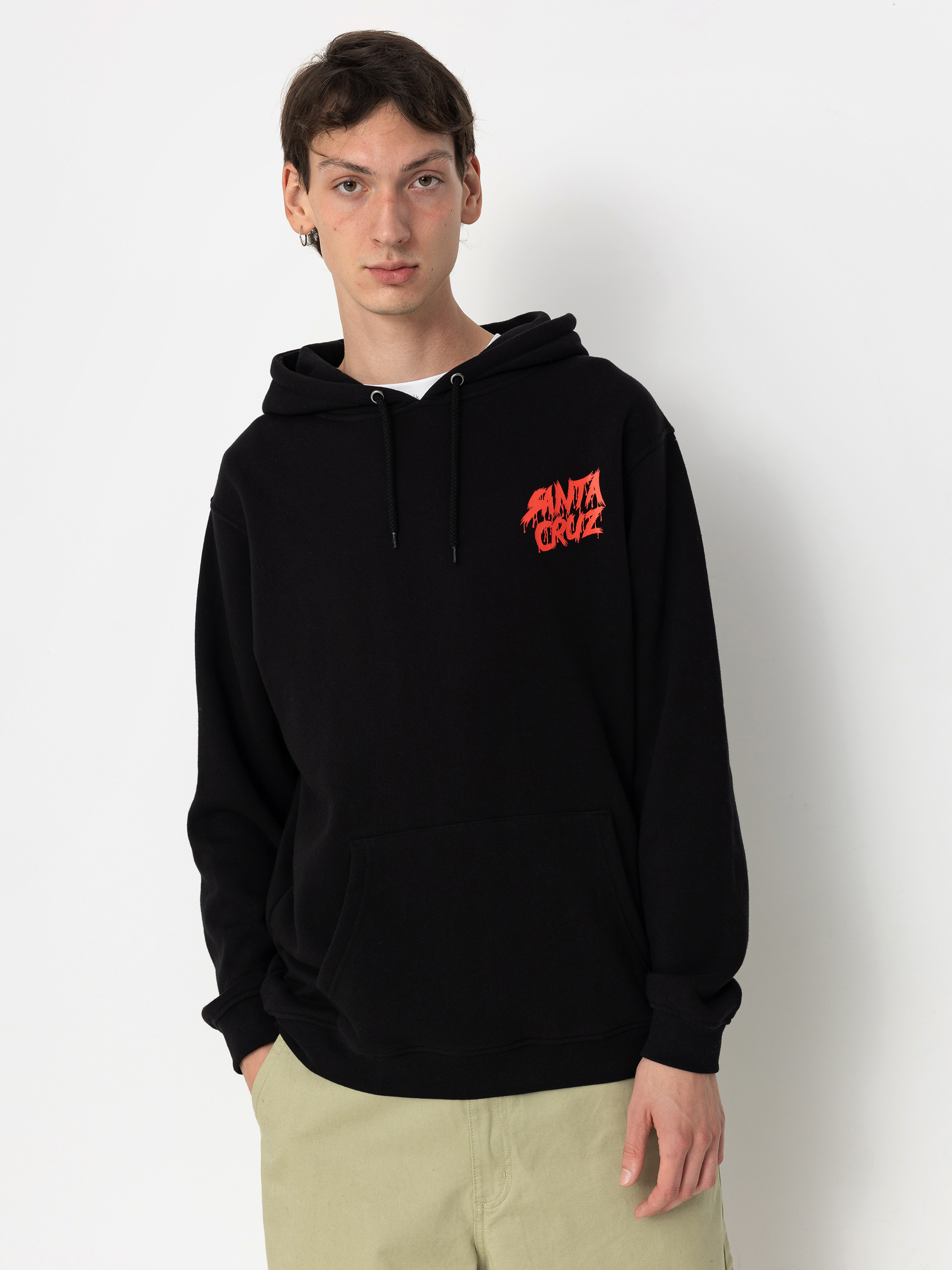 Mikina Santa Cruz Meek Concrete Slasher - černá (black)