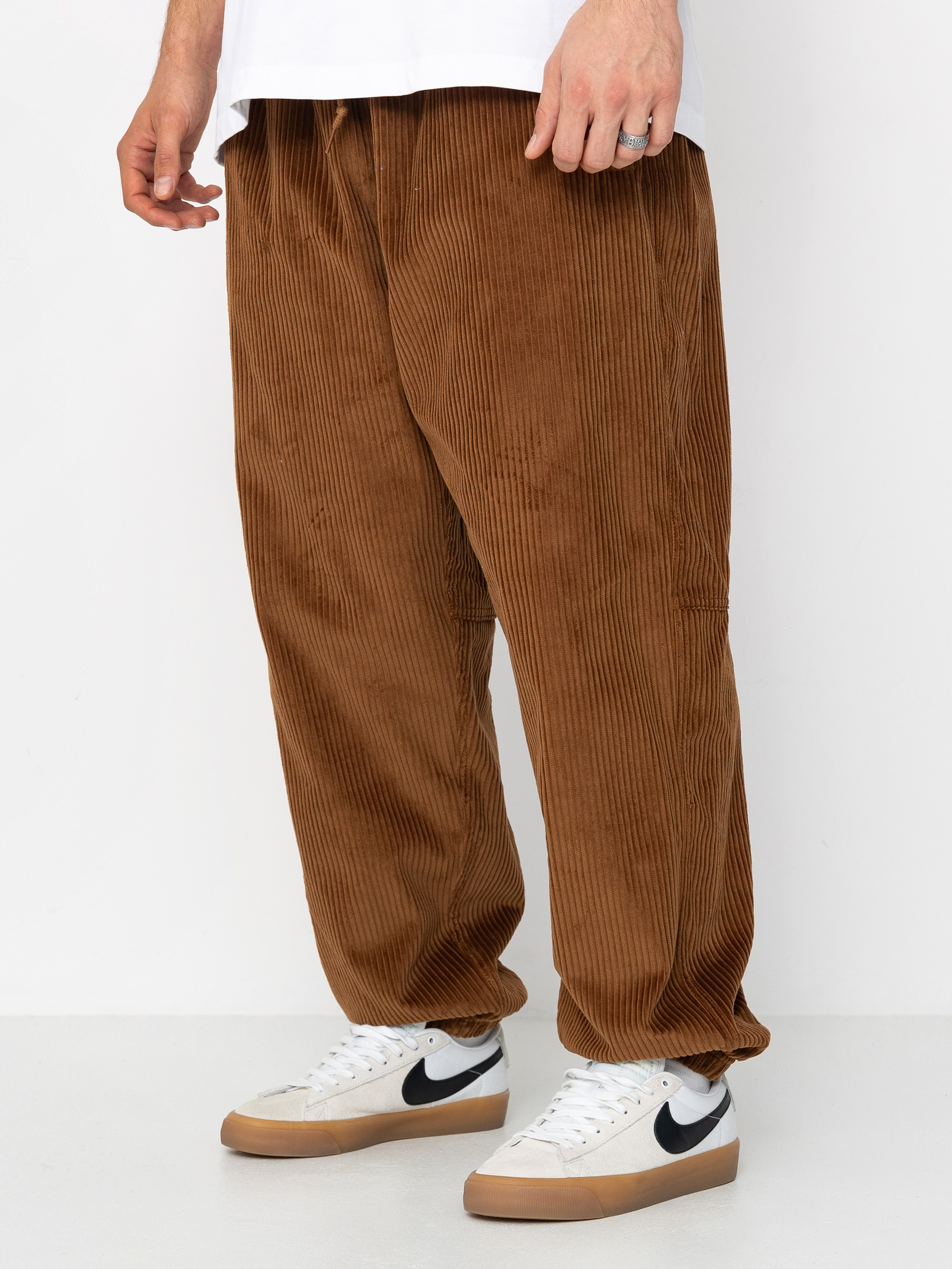 Kalhoty Nike SB Elastic Cord - hnědá (lt british tan/armory navy)