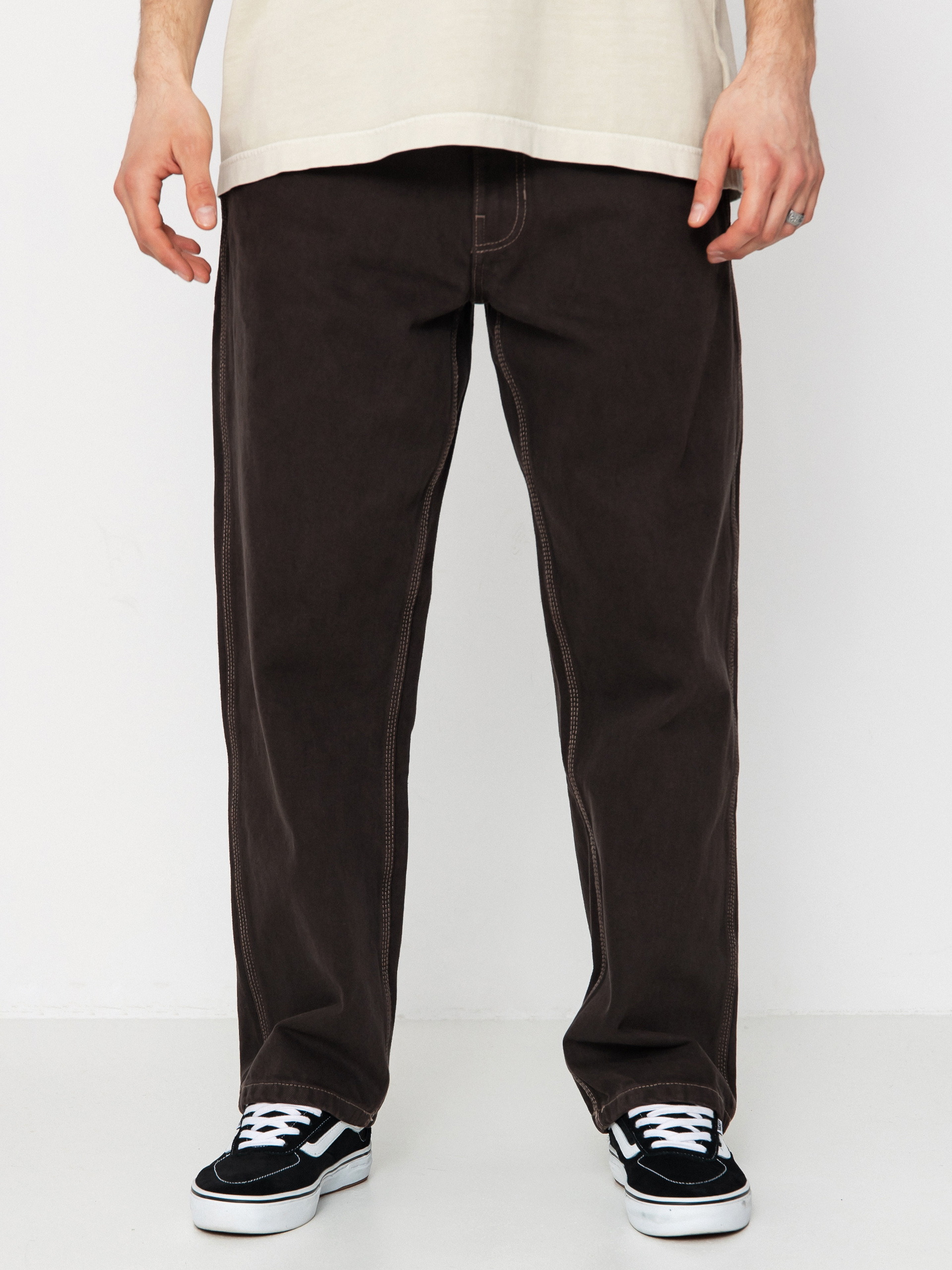 Kalhoty Vans Skate Check 5 Loose Denim - černá (after dark)