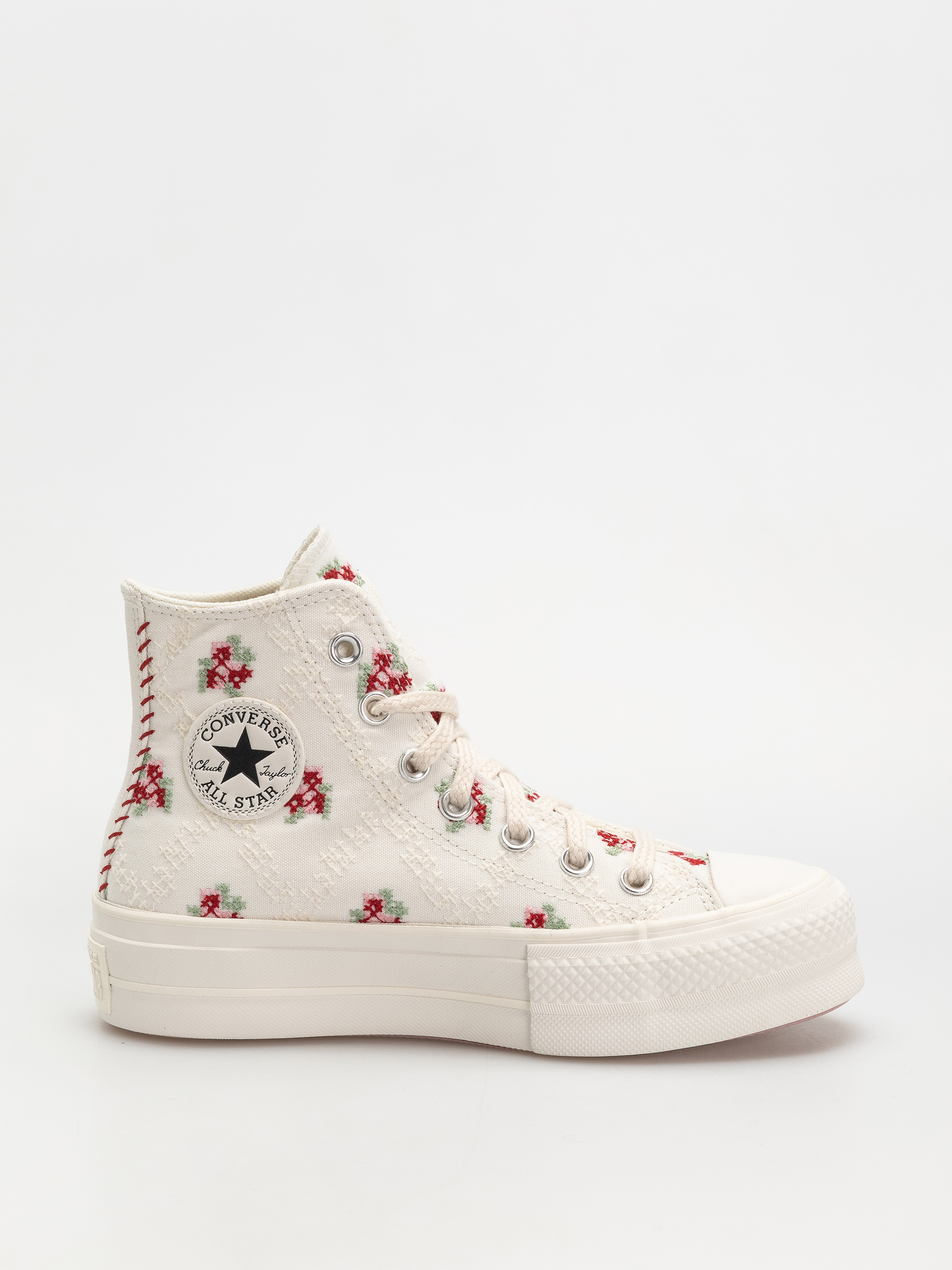 Tenisky Converse Chuck Taylor All Star Lift Hi Wmn - bílá (vintage ...