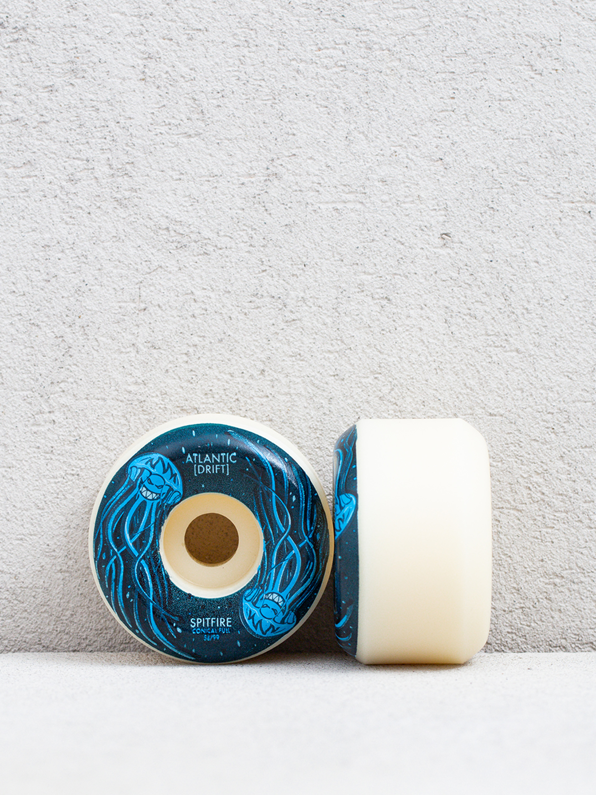Kolečka Spitfire F4 99D Atlantic Drift Conical Full - bílá, modrá ...