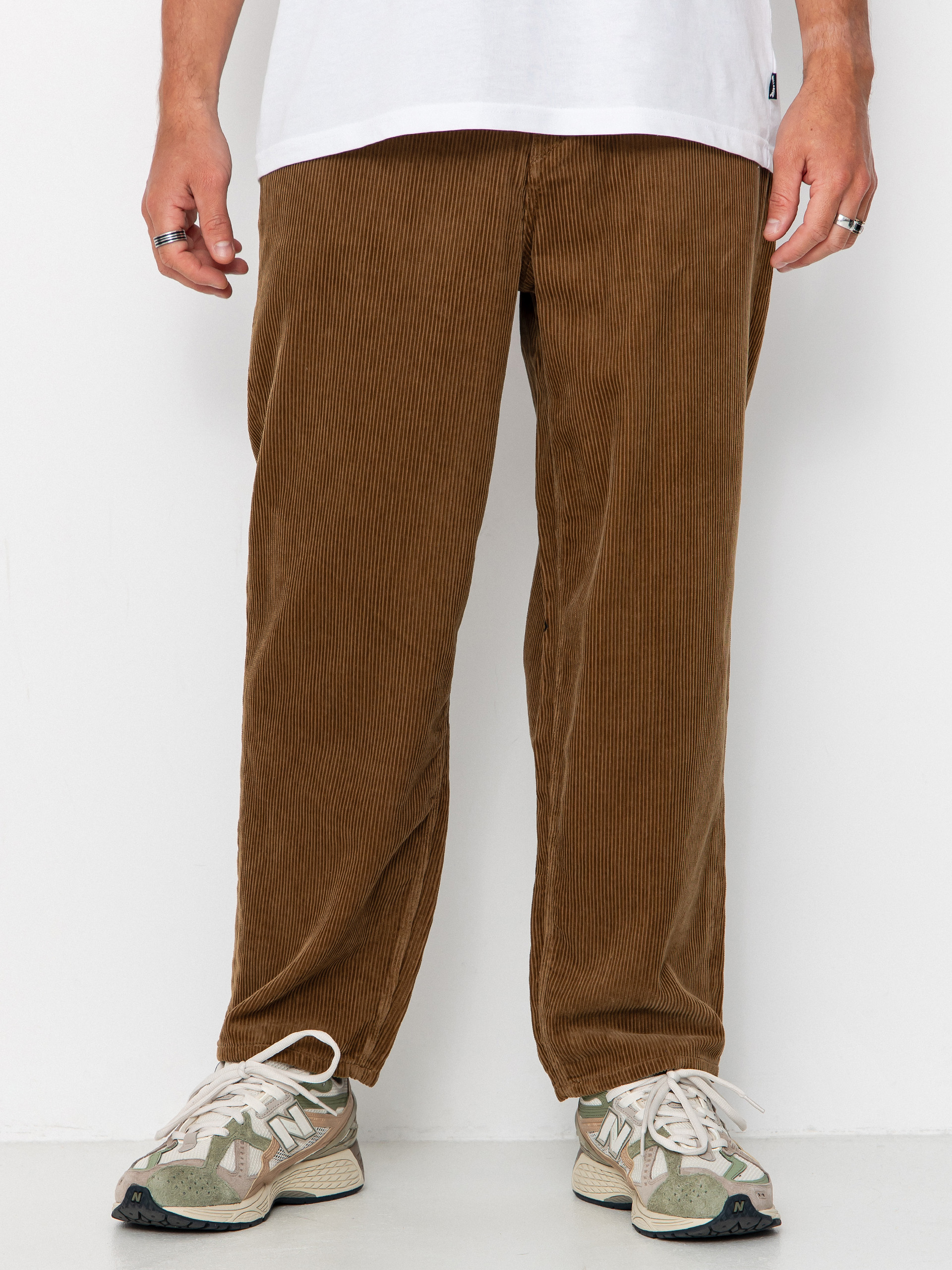 Kalhoty Volcom Billow Tapered Cord - hnědá (ermine)