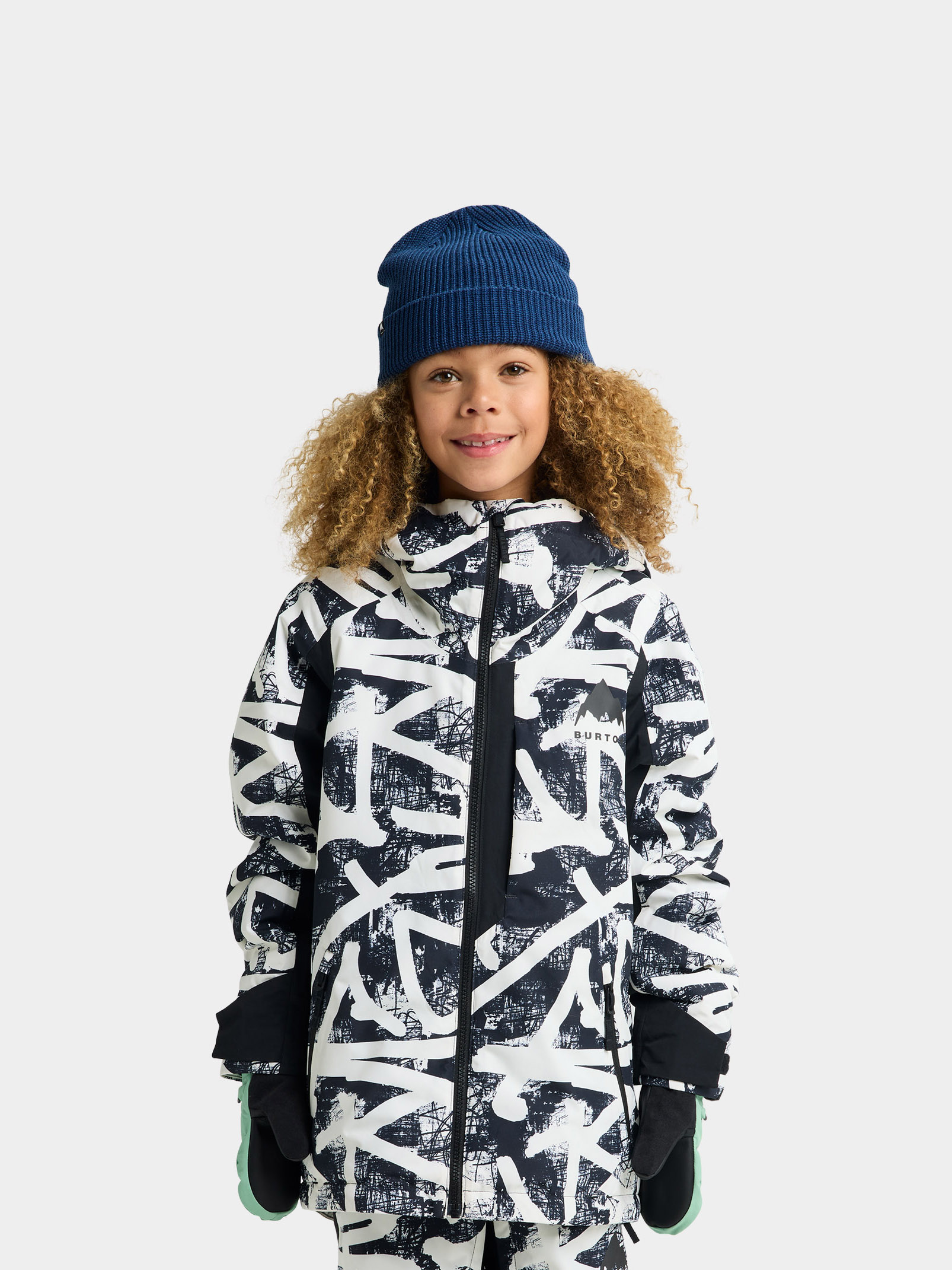 Snowboardová bunda Burton Hillslope JR - černá (city streets/true black)