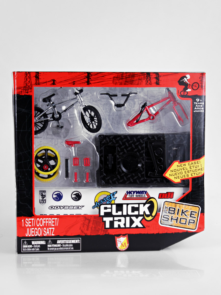 Flick Trix Finger BMX Finger BMX Bike Shop Amer. Bicyc. S&M 01 - stříbrná