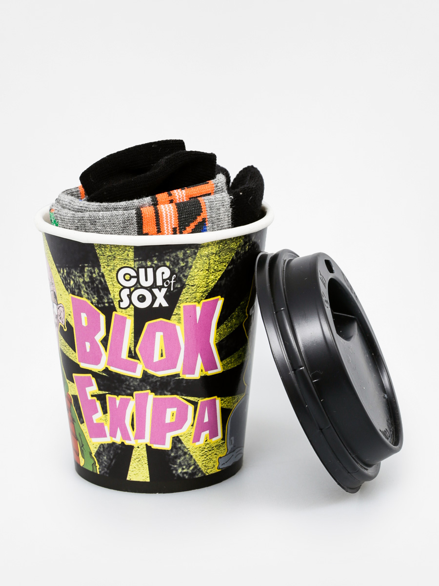 Ponožky Cup Of Sox Blok Ekipa 2A - šedá (grey/szerszen)