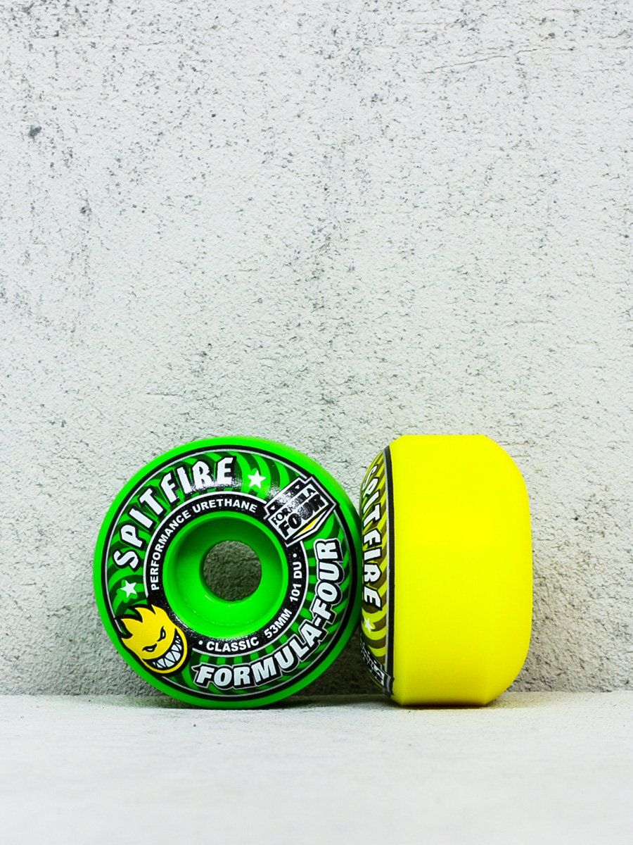 Kolečka Spitfire Formula Four Coolade Mash - zelená (green/yellow)